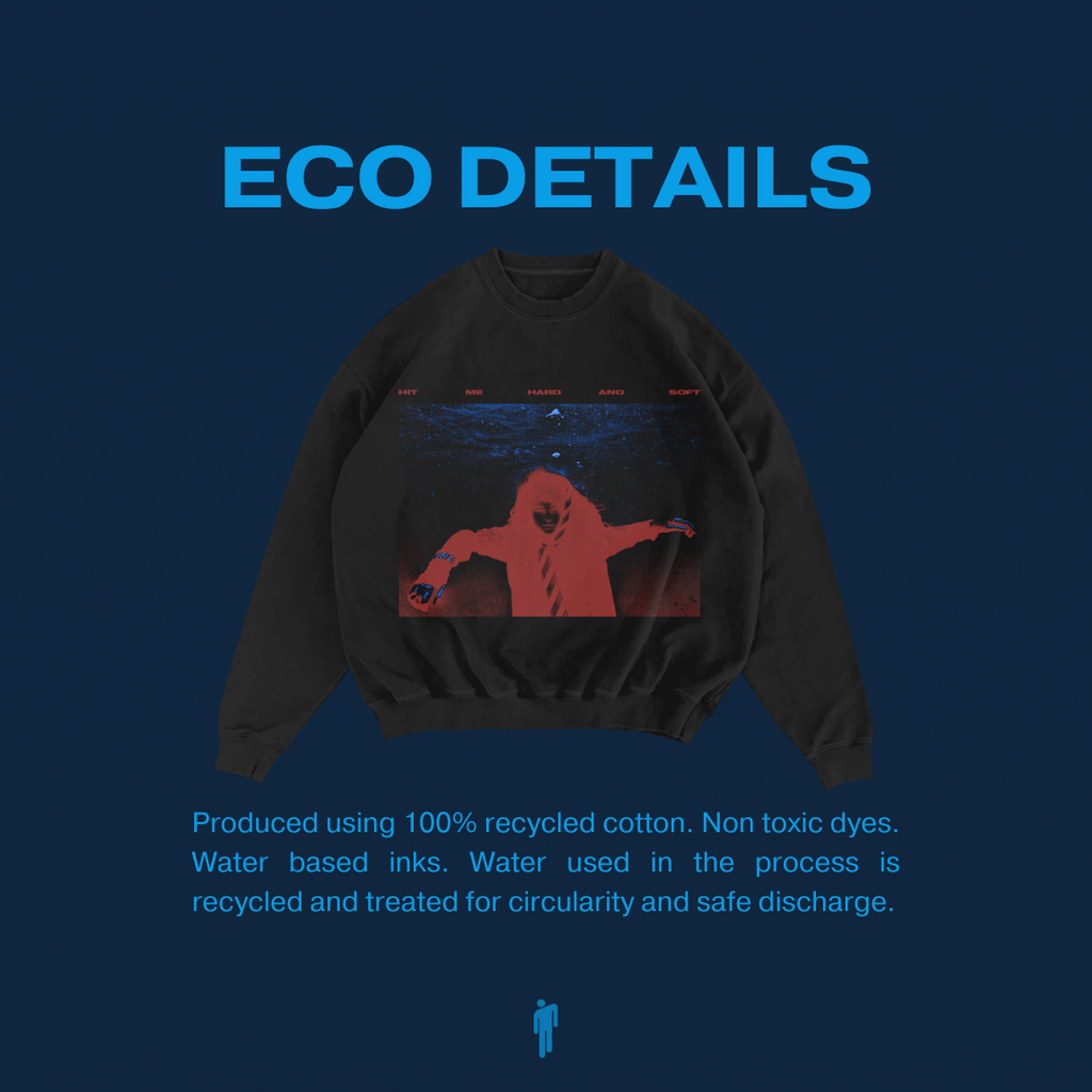 Billie Eilish Cd Hit Me Hard And Soft Negative Pullover Sudadera Merch ...